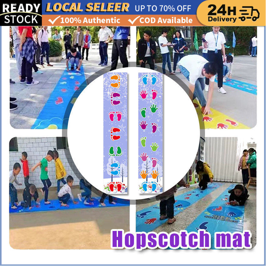 Hands Feet Combined Sports Hopscotch Mat Kids Outdoor Team Play Jumping ...
