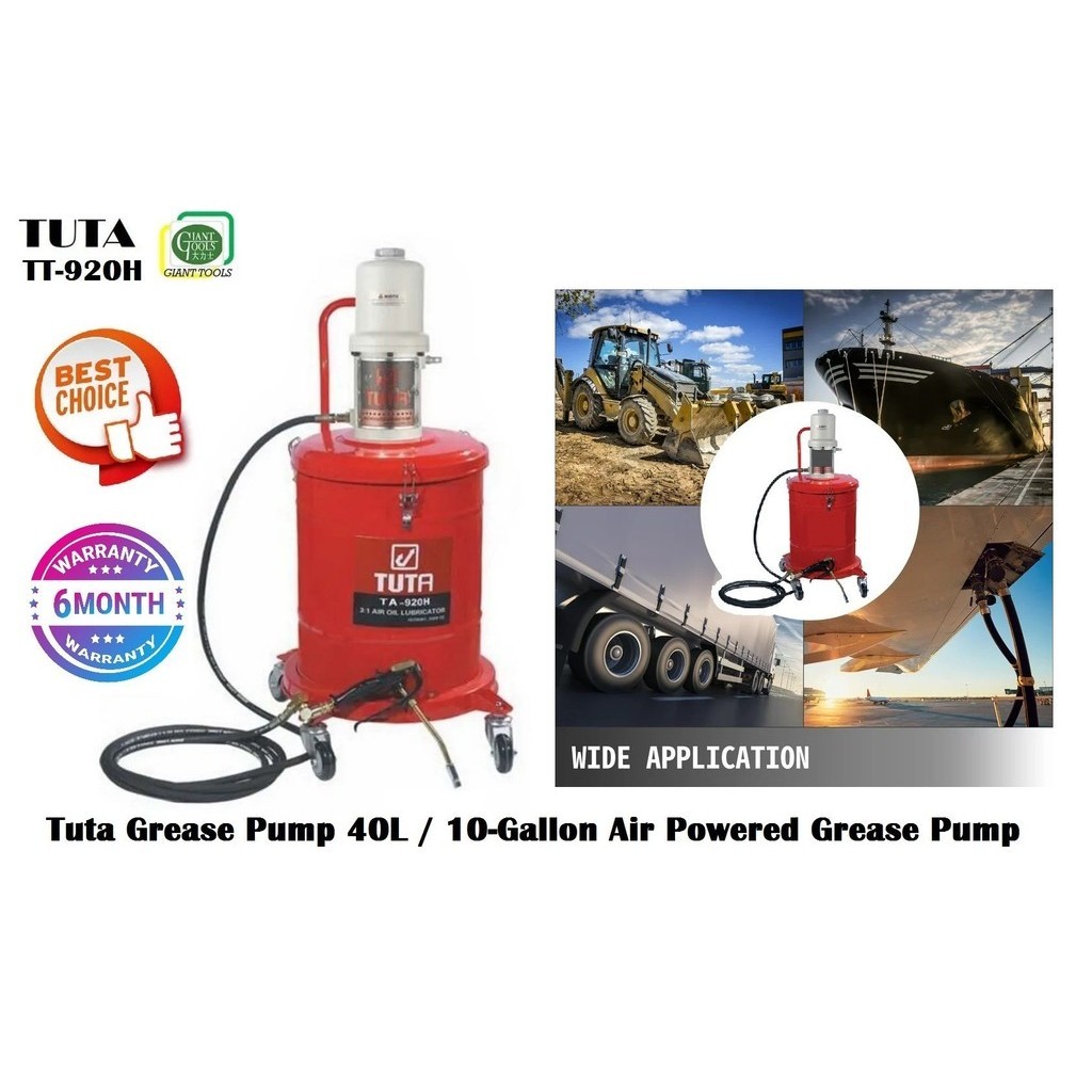 Tuta 40-L / 10-gal 55:1 Pneumatic Lubricator Grease Pump | Shopee Malaysia