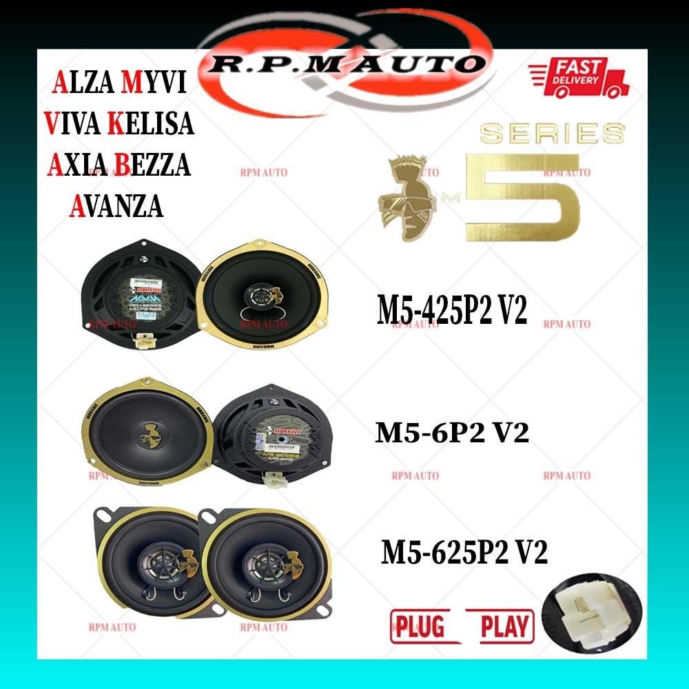 OEM MOHAWK Speaker Plug & Play Spk Kereta 2-Way Spiker M5-425P2 V2 4" M5-625P2 V2 M5-6P2 For ...