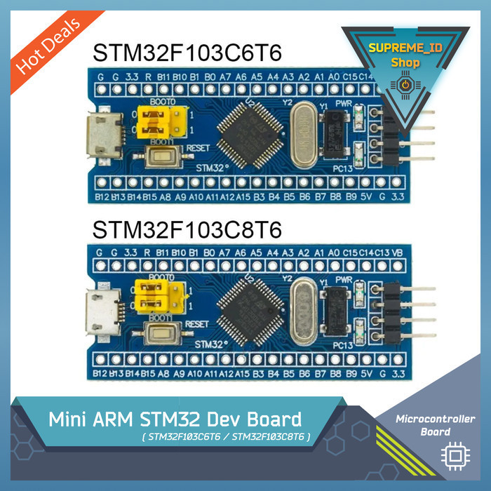 Stm32 STM32 STM32F103C8T6 STM32F103C6T6 ARM Cortex M3 Microcontroller Board | Shopee Malaysia