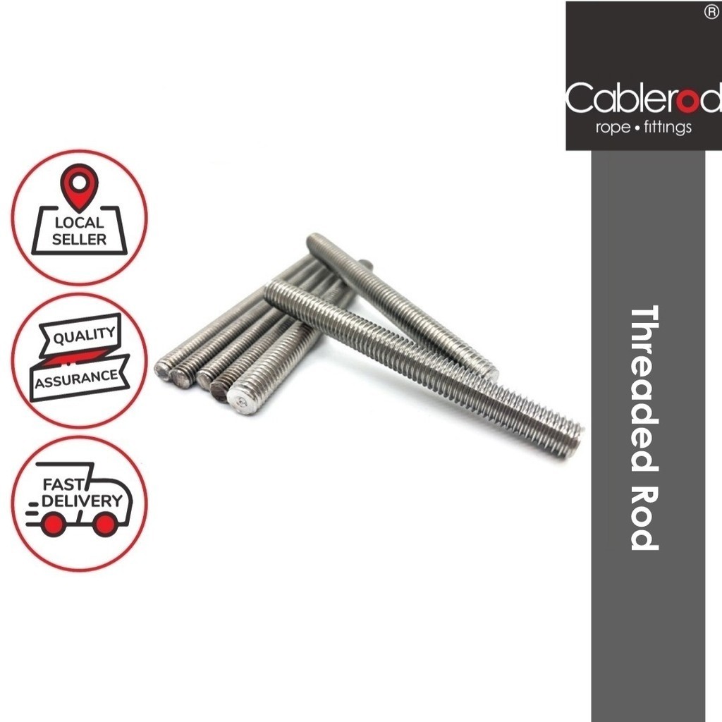 Stainless Steel Threaded Rod / Stud Rod (SS304) | Shopee Malaysia