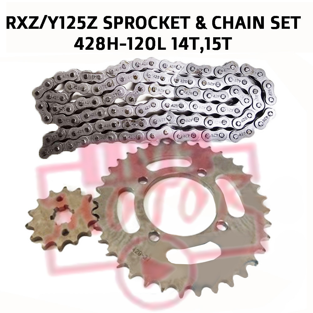 RXZ/Y125Z Sprocket & Chain Set 428H-120L 14/15T (29T-40T) | Shopee Malaysia