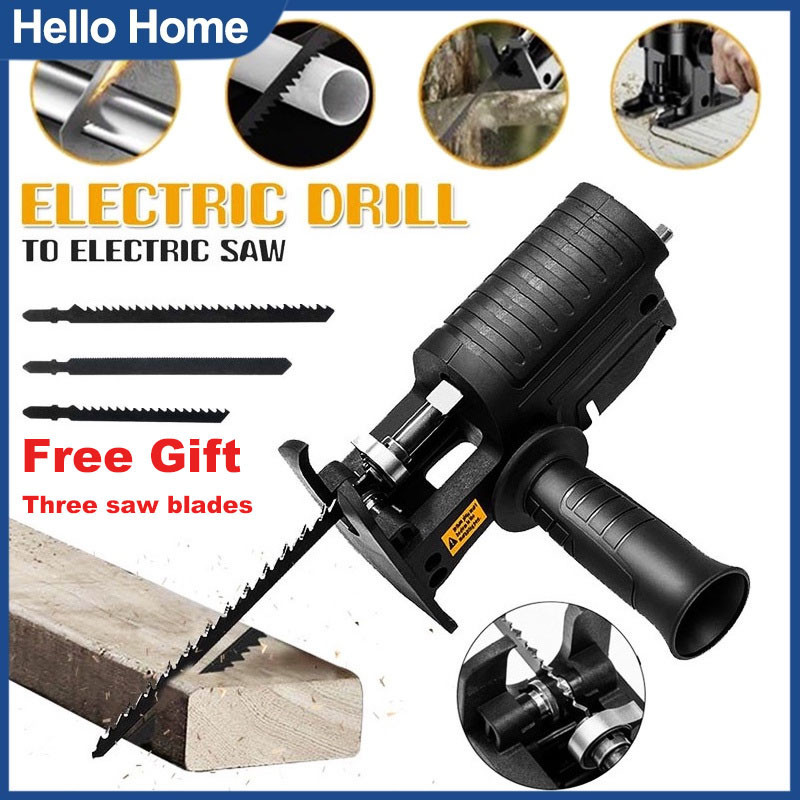 Electric Drill Jig Saws Adapter Power Convert Curve Saw Woodwork ...