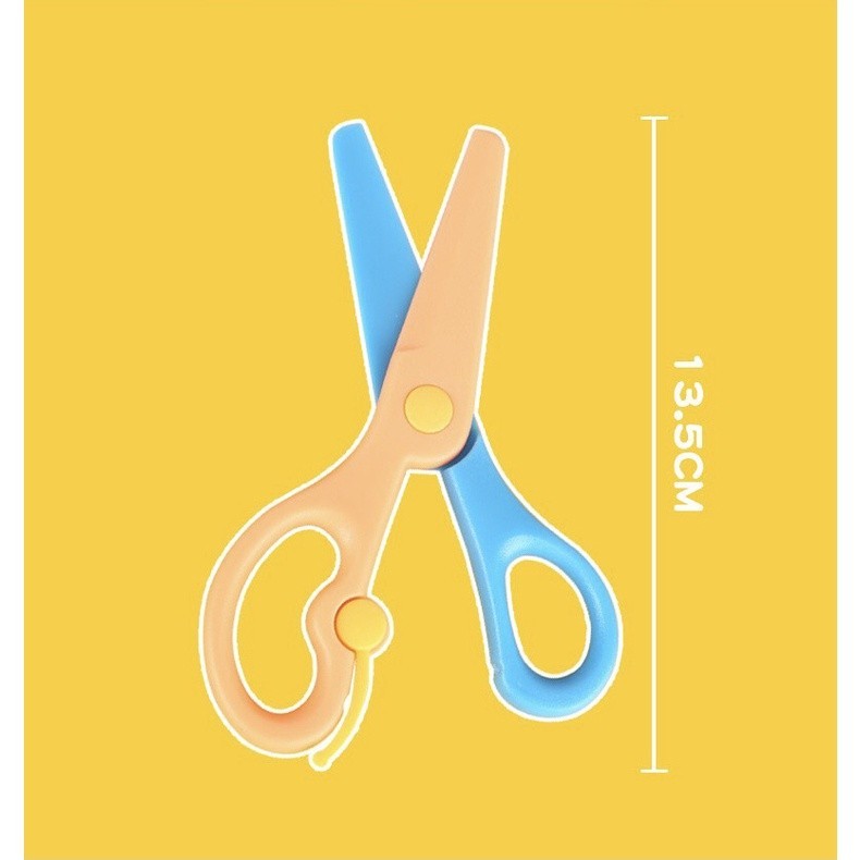 [Shopee Choice] Kids Safety Plastic Scissors Paper Cut DIY Photo Album ...