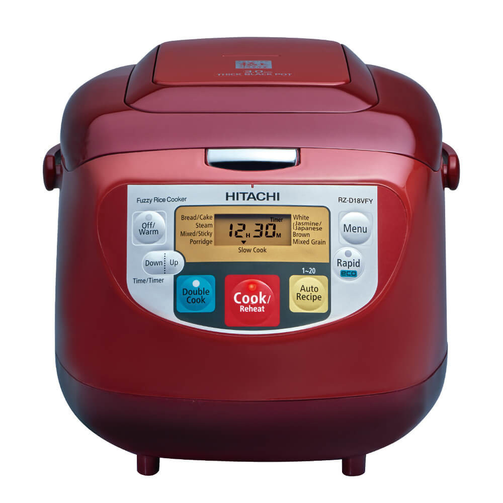 Hitachi Microcomputer Rice Cooker (1.8L, Red/Black) | Shopee Malaysia