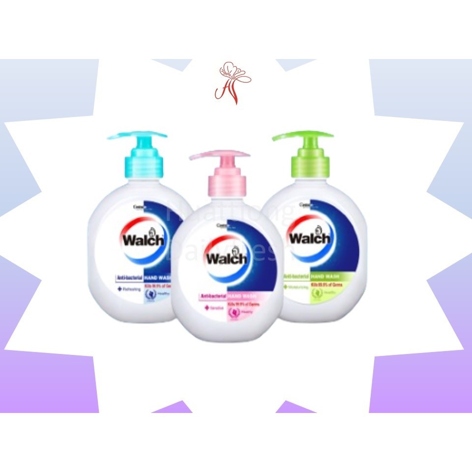 Walch Antibacterial Hand Wash Refreshing + Sensitive + Moisturizing ...