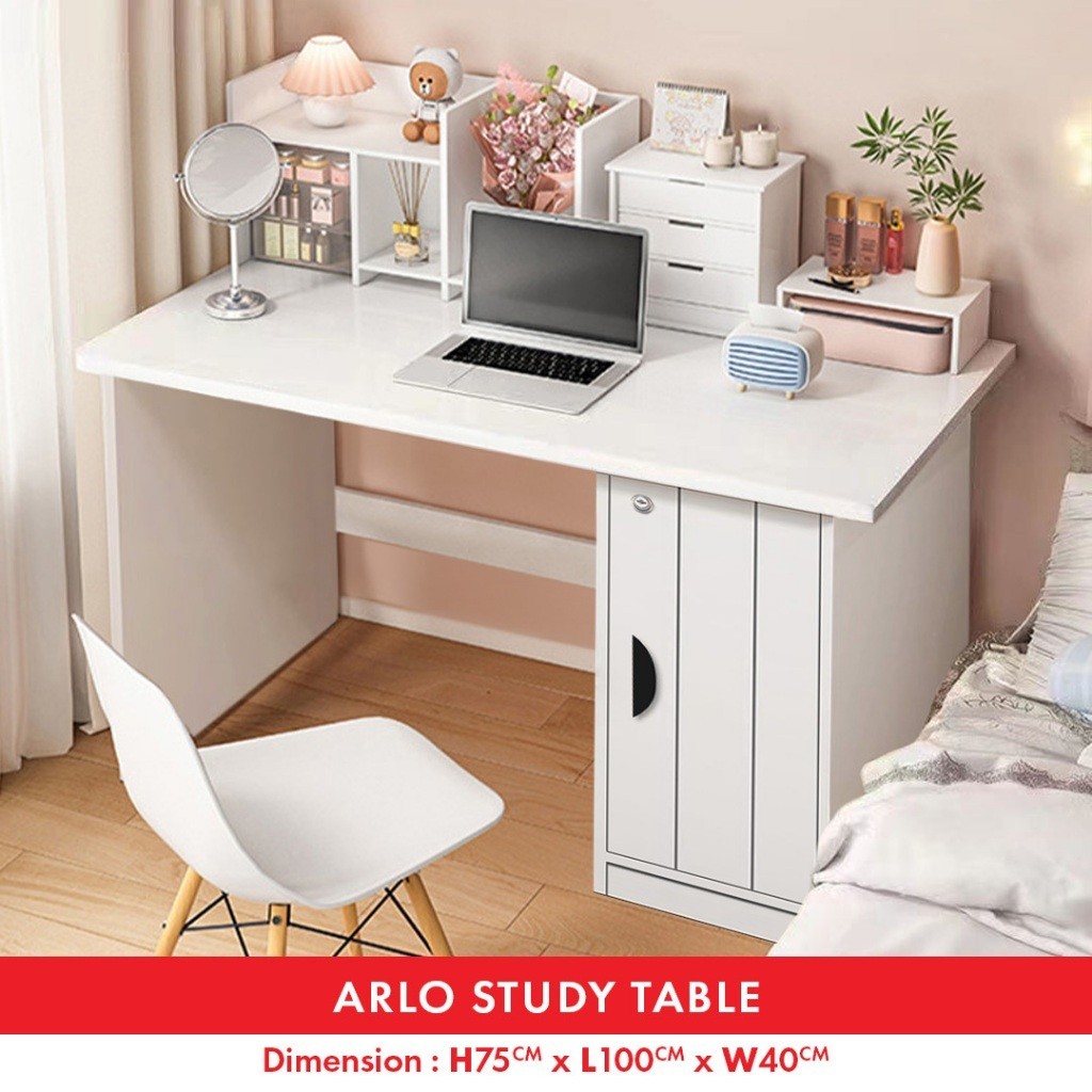 KENZZO : Canberra Student Study Table With Book Shelf Table With Drawer ...