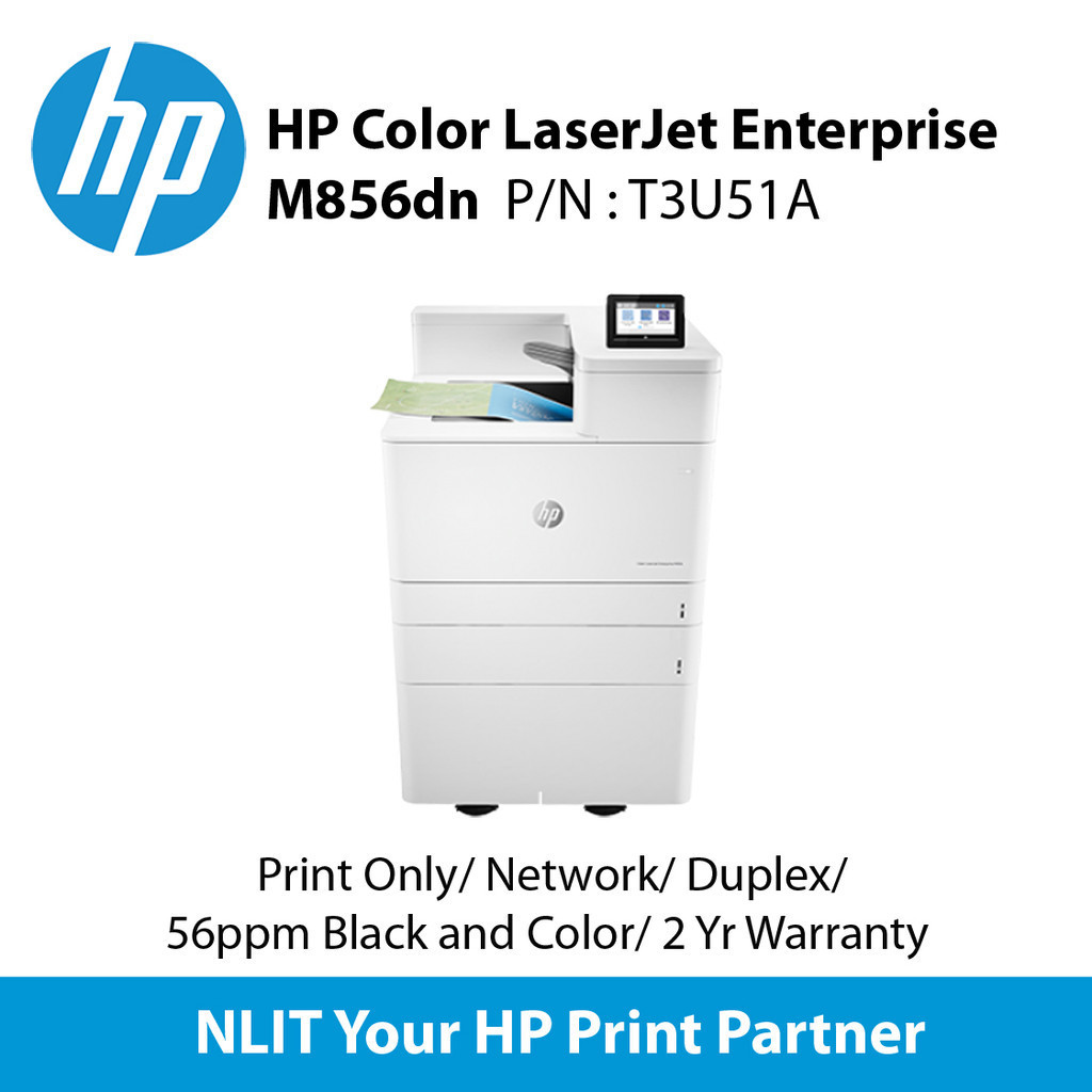 HP Color LaserJet Enterprise M856dn Printer (T3U51A) Print Only, A4 Up ...