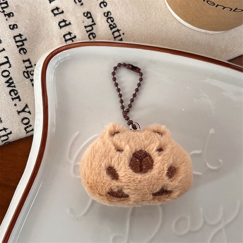 Plush Capybara Key Ring Cute Mini Keychain Student Bags Pendant Gift ...