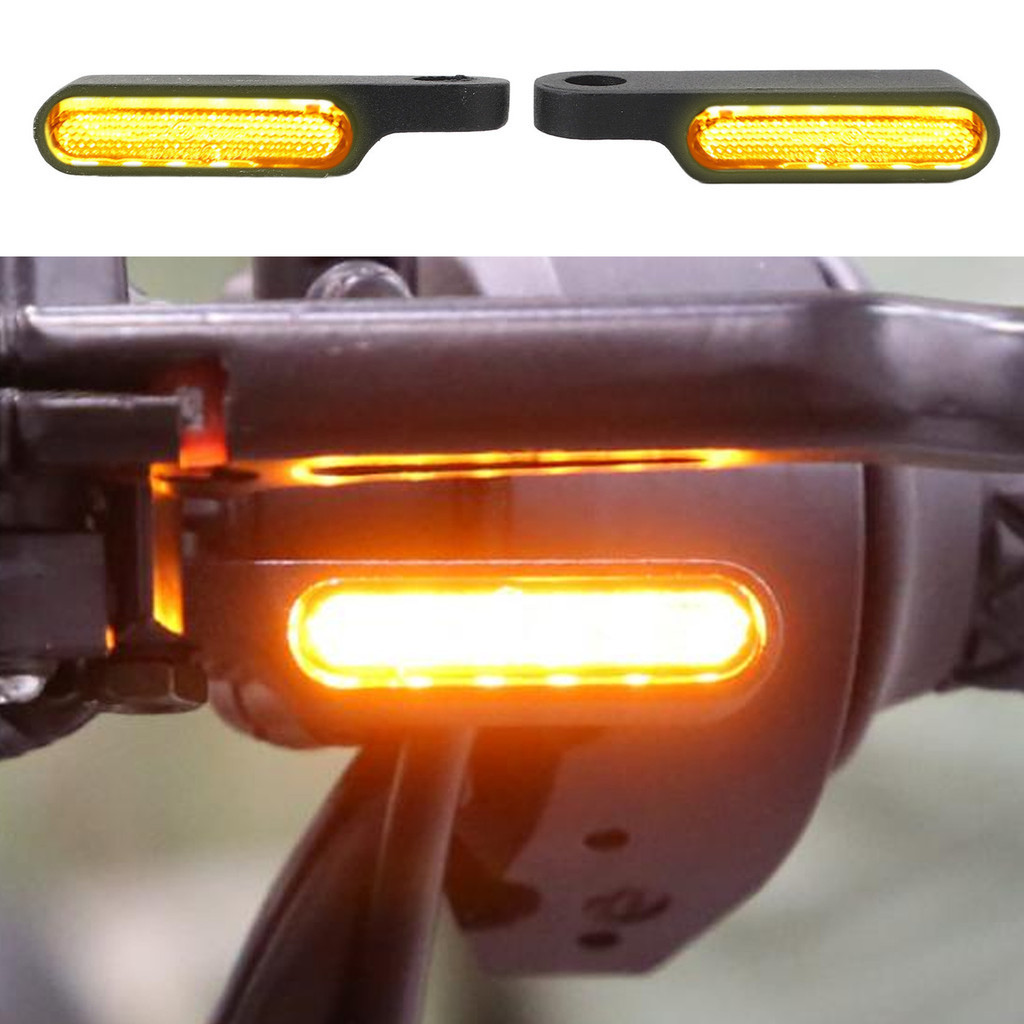 TMA-1 Pair Motorcycle LED Turn Signal Running Lights Retro Style ...