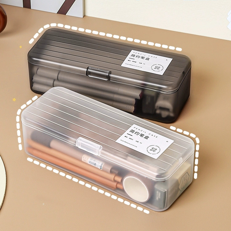 Transparent Large Capacity Stationery Box Multifunctional Pencil Case ...