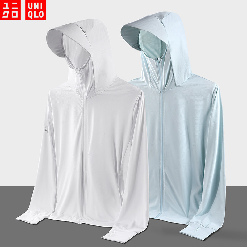 Uniqlo Summer sun protection skin clothing for couples with brims ...