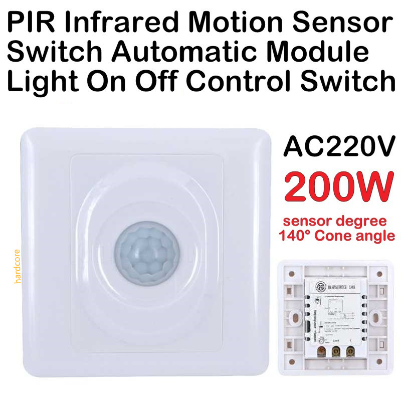 PIR Infrared Motion IR Sensor Body Detector Switch AC 110V 220V ...