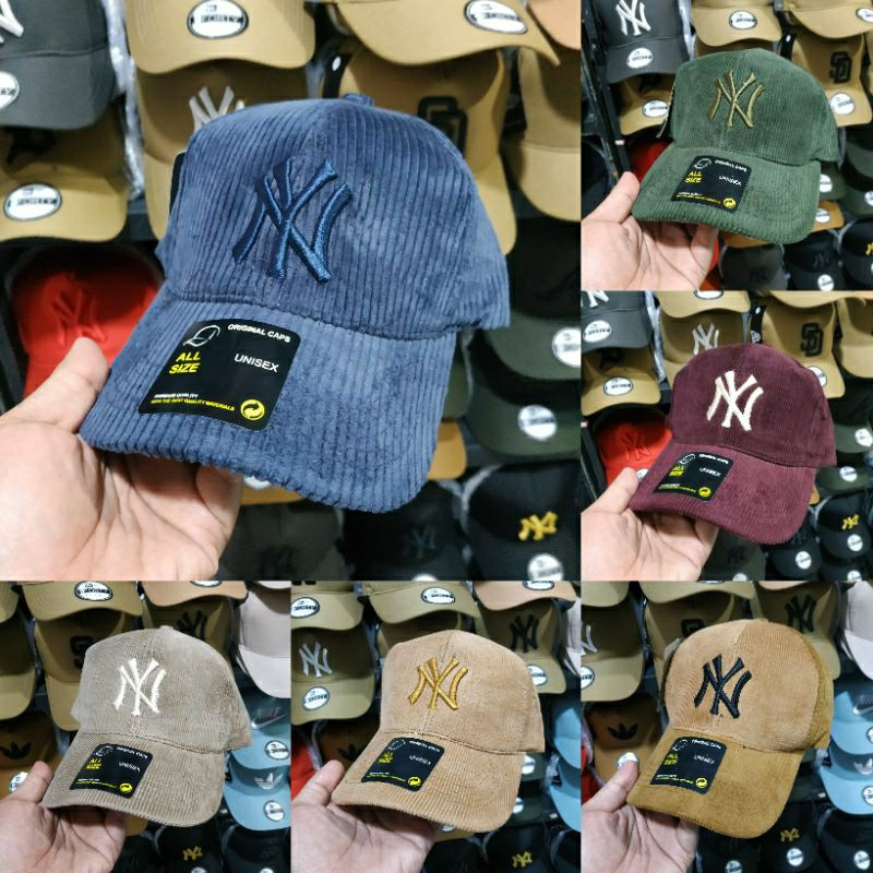 Ny NEW YORK Premium Viral 2024 Embroidered Polocaps Corduroy Baseball ...