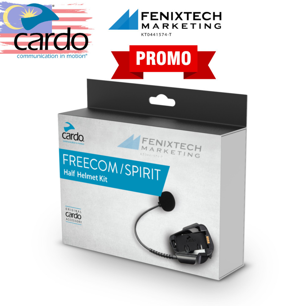 Cardo HALF Helmet Kit | Cardo Packtalk Edge HALF Helmet Kit | Freecom ...