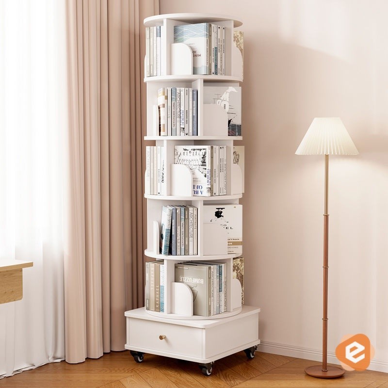 Rotating Book Shelf Standing Book Storage Rack Rotate 360 Degree ...