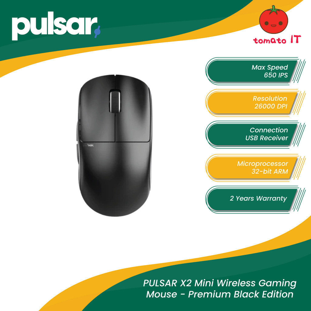 PULSAR X2 Mini Wireless Gaming Mouse - Premium Black Edition | Shopee Malaysia