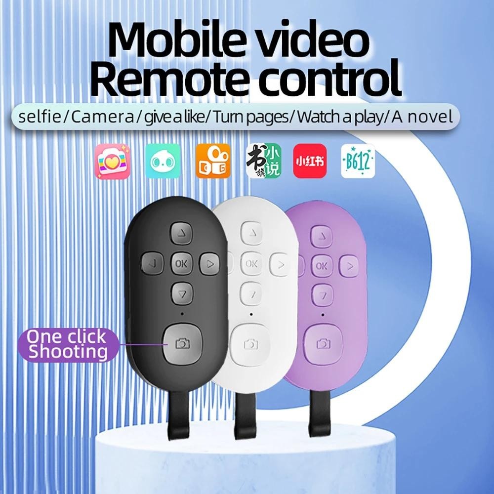 Bluetooth 5.0 Remote Controller Wireless Controller Button for Mobile Phone Selfie Shutter ...