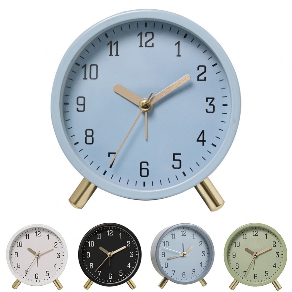 Creative Pointer Table Clock with Silent Mechanism and Compact Size for ...