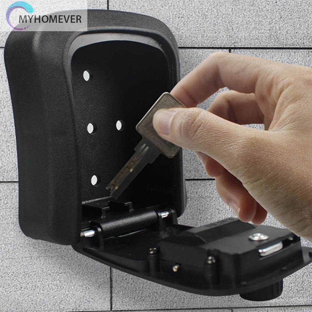Key Lock Box Wall-Mounted 4 Digit Combination Lockbox Waterproof Key ...