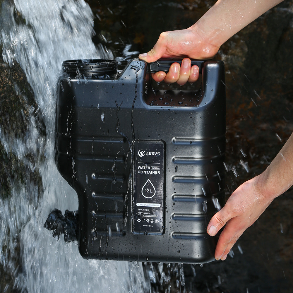 12L Camping Water Jug with Faucet Portable Water Tank for Vehicle Car ...