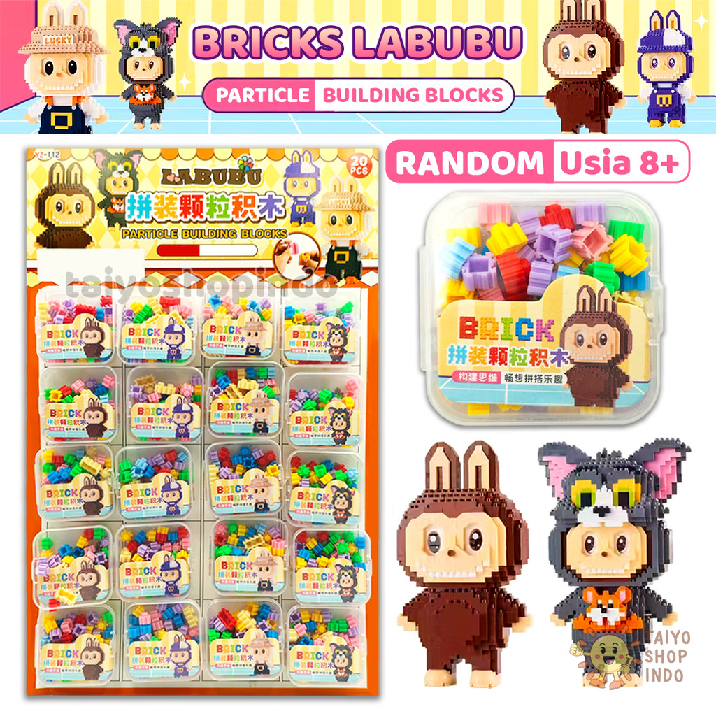 Taiyo Mini Bricks Labubu 3D Character Micro Building Nano Block Micro ...