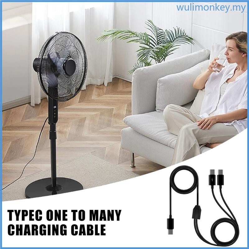 WU Long USB C Charging Cable 2 in 1 or 3 in 1 Multi Device Compatible ...