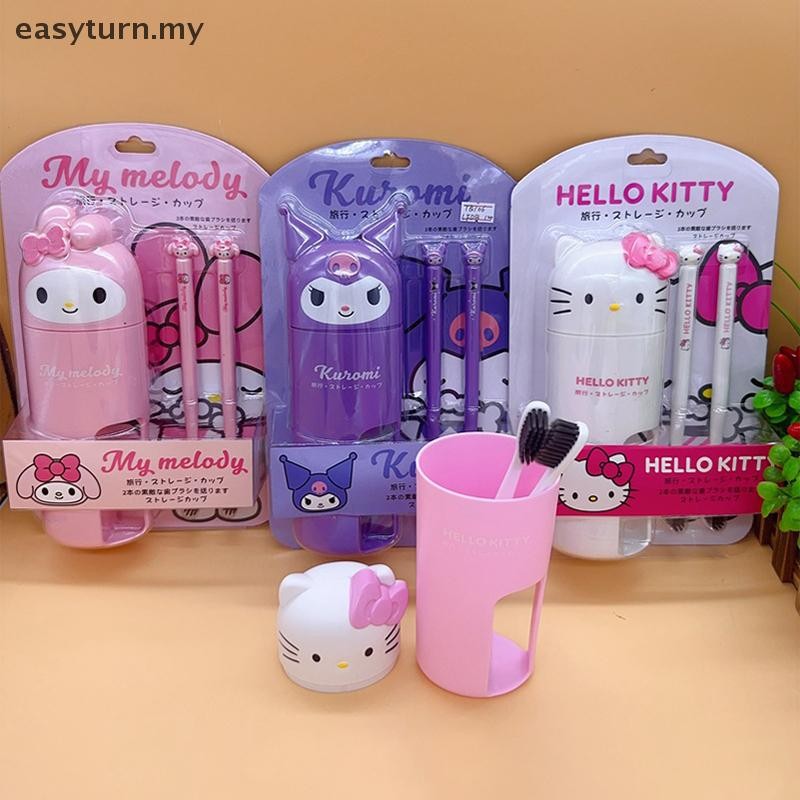 Eas Portable Cartoon Creative Sanrio Toothbrush With Mouthwash Cup ...
