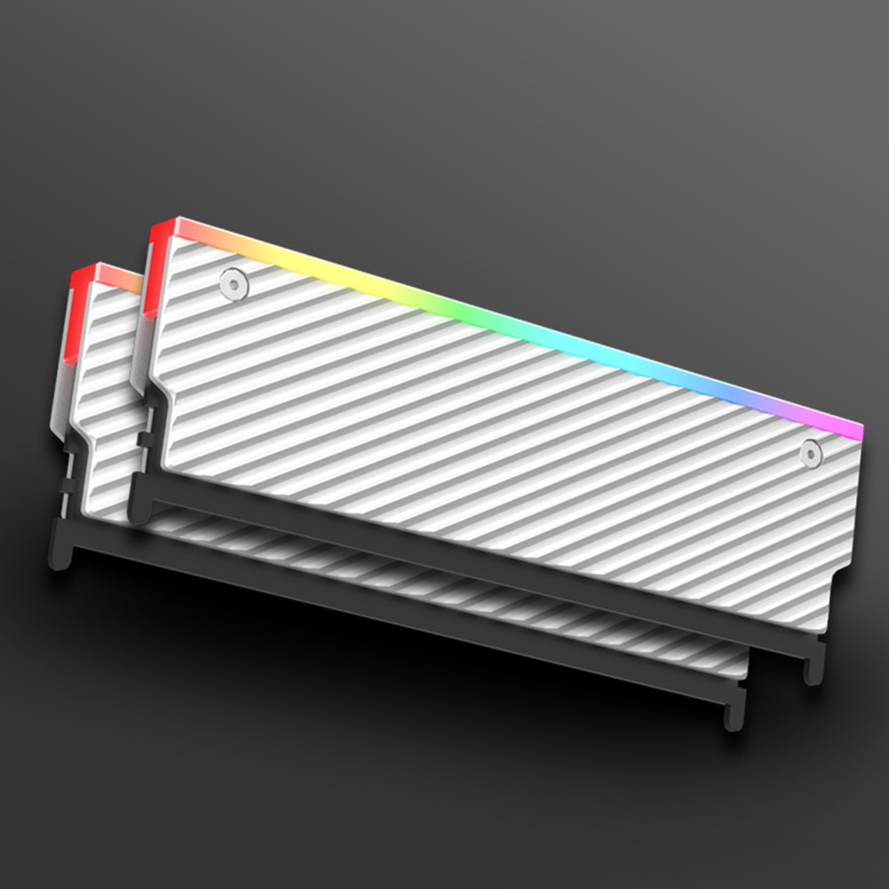 5V 3PIN ARGB RAM Heatsink Radiator PC Cooler Addressable Cooling Vest Heat Sink for DDR2 DDR3 ...