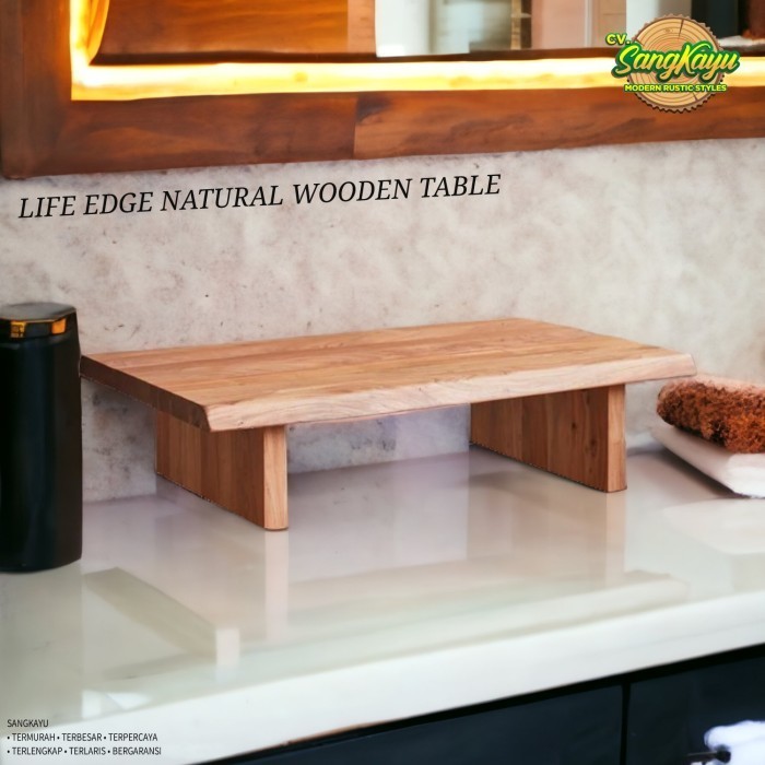 KAYU Laptop table monitor table multi-purpose wooden table 30x20 cm ...