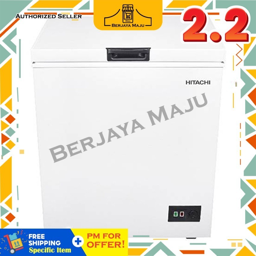 Hitachi 145L 1 Door Chest Freezer F-C145AM1 (White) | Shopee Malaysia