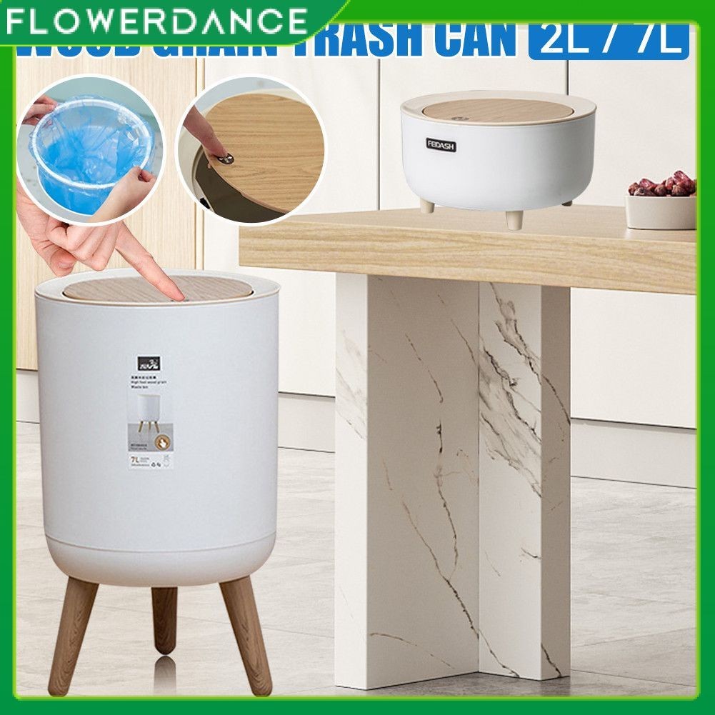 Standing Modern Simple Trash Bin Kitchen Countertop Compost Bin Living ...