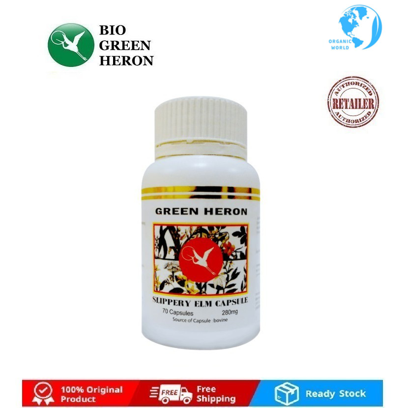 Green Heron Slippery Elm Capsule (280mg x70cap) | Shopee Malaysia