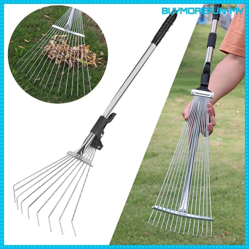 [BuymorefunMY] Adjustable Garden Rake - Versatile Yard Tool for Easy ...