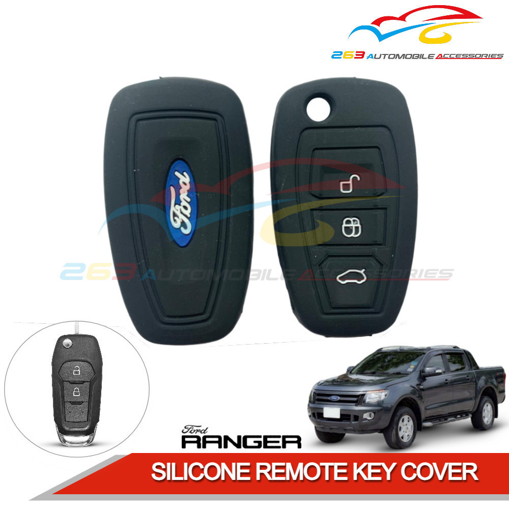 FORD RANGER T6 2012-2015 SILICONE KEY CASING COVER 3 BUTTON | Shopee ...