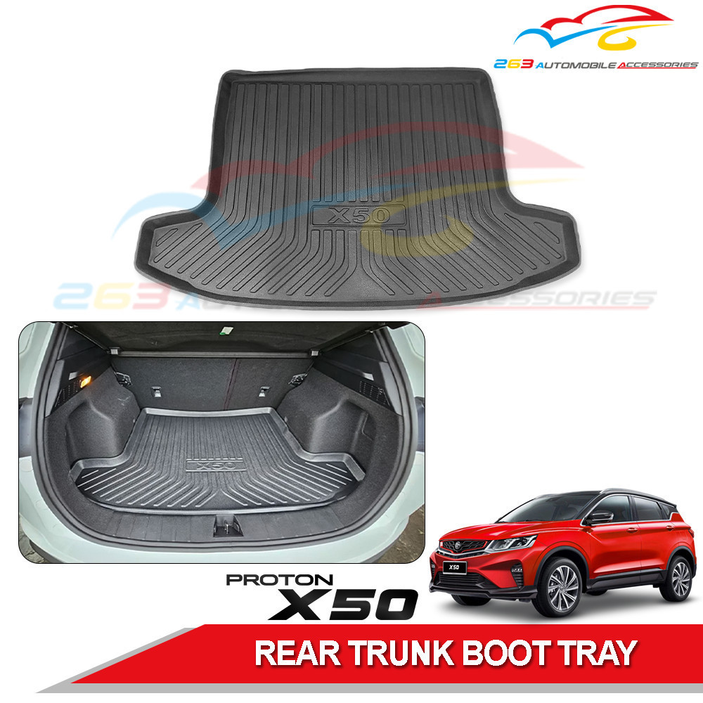 PROTON X50 REAR TRUNK BOOT TRAY LUGGAGE CARGO TRAY (BLACK) | Shopee ...