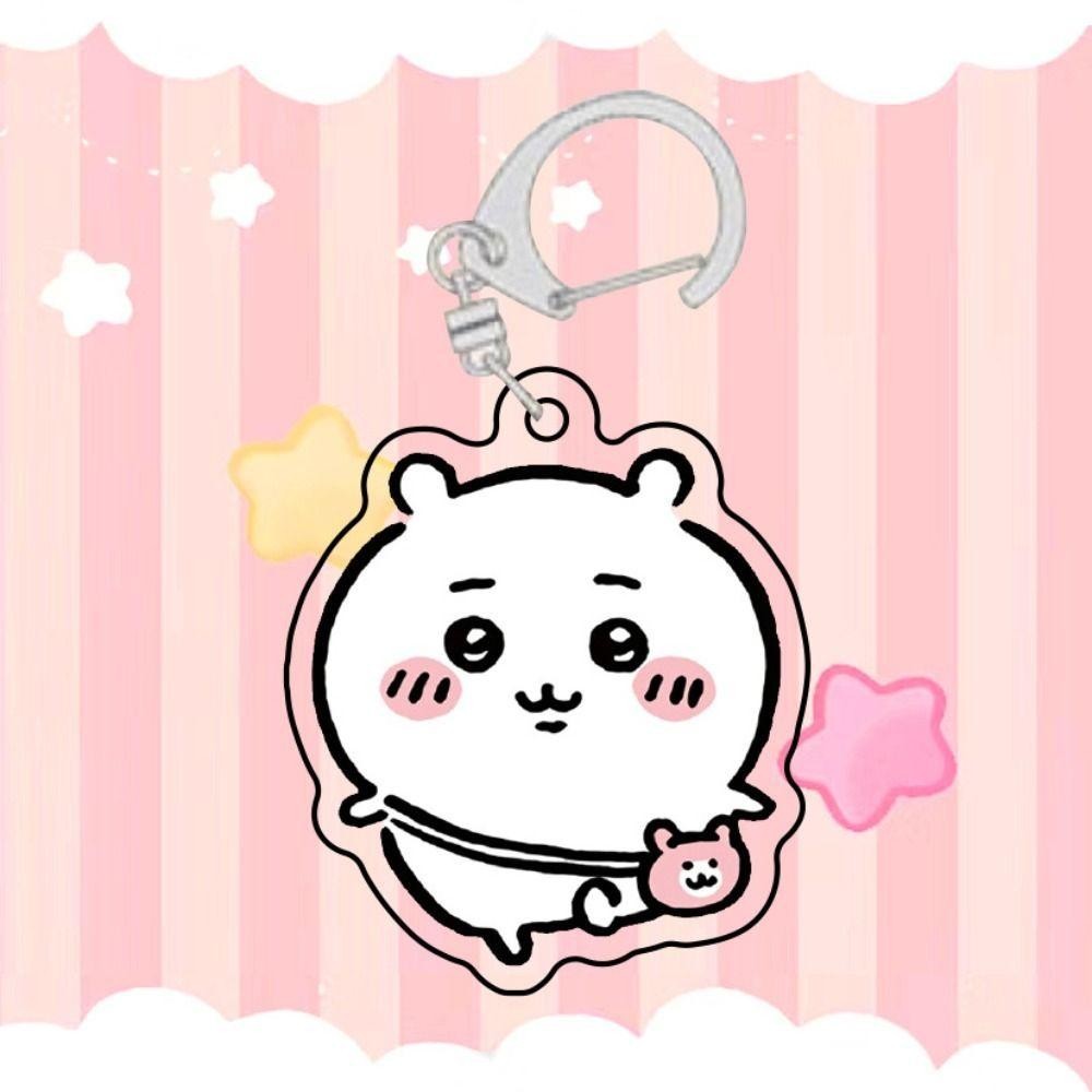 DELMER Anime Chiikawa Keychain, Momonga Rakko New Year Chiikawa Pendant ...