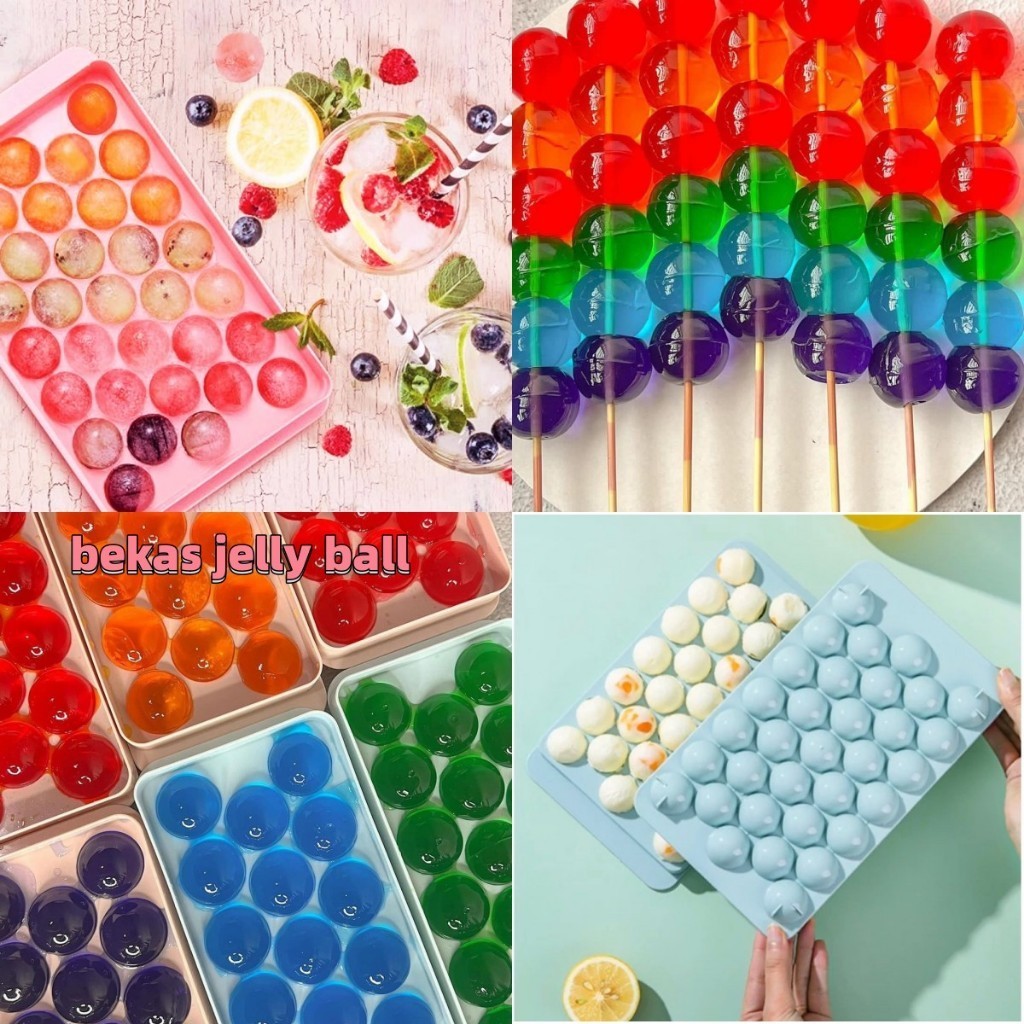 Jelly Ball Tray Acuan Jelly Ball 33 Grid 3D Round Ice Cube Tray Ball ...