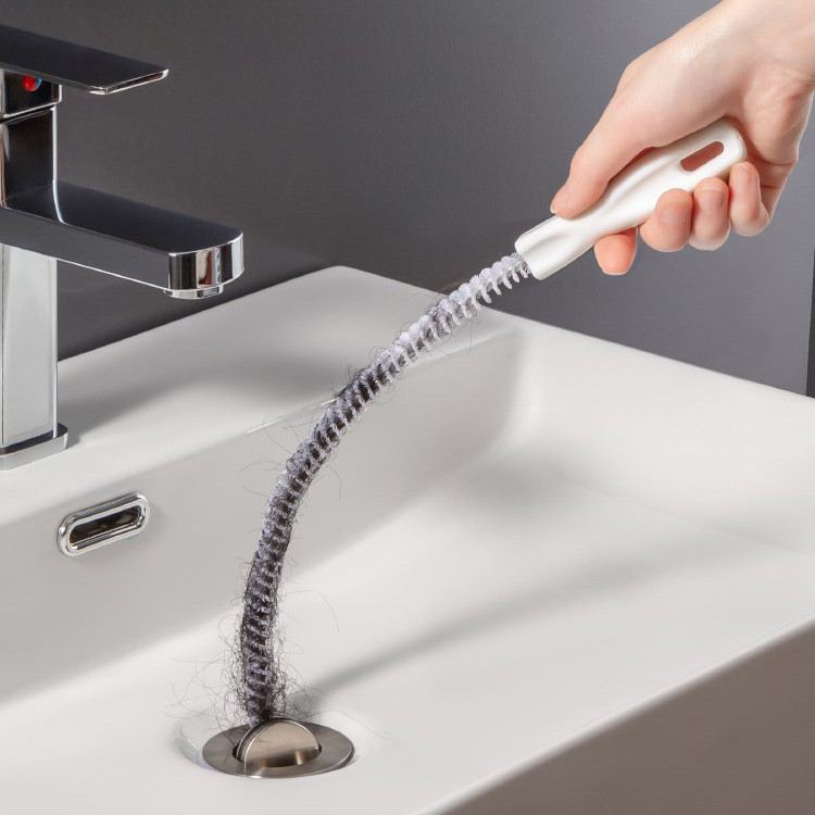Drain Unblocker Cleaning Tool Hair Remover Hook Sink Pipe Declogger For ...