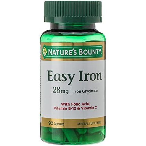 Nature's Bounty Gentle Iron 28 mg 90 Capsules from U.S.A. | Shopee Malaysia
