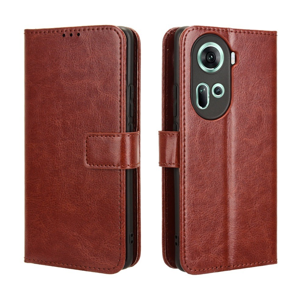OPPO Reno 11 5G Case PU Leather Stand Holder OPPO Reno 11 5G Flip ...