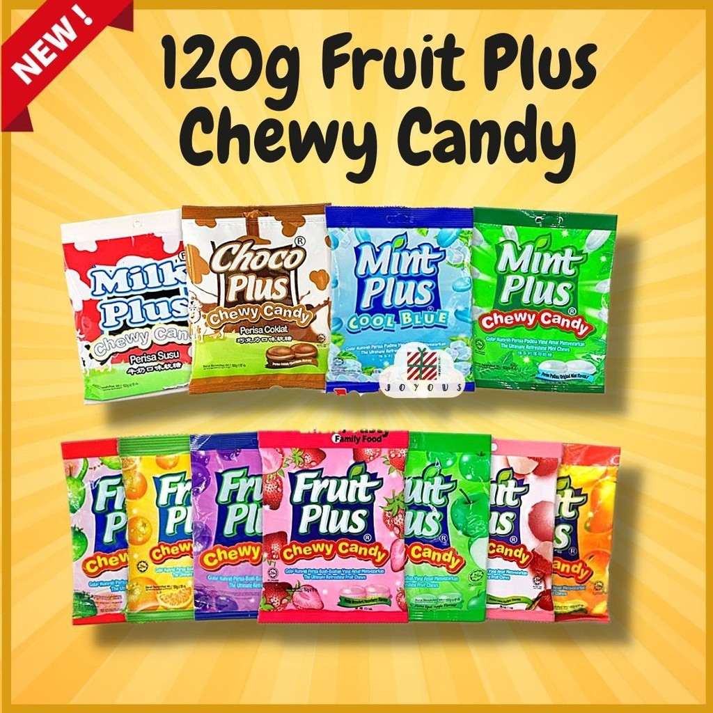 120g Fruit Plus Mint Plus Choco Milk Plus Assorted Chewy Candy | Shopee ...