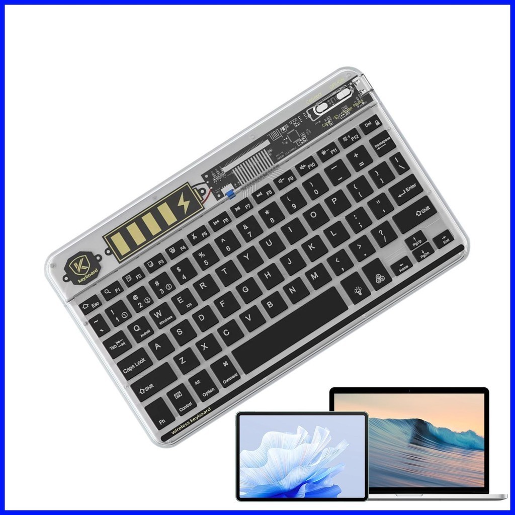 Wireless Keyboard Wireless Backlit Multi Device Keyboard Backlit Silent ...
