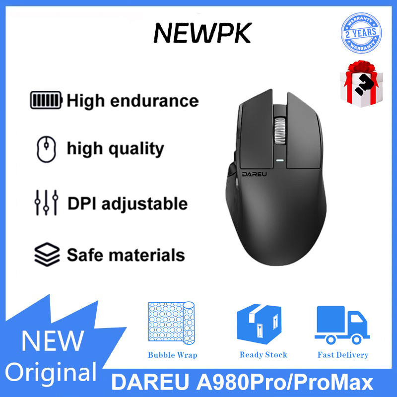 DAREU A980Pro/ProMax wireless three mode 4k mouse has long working time | Shopee Malaysia