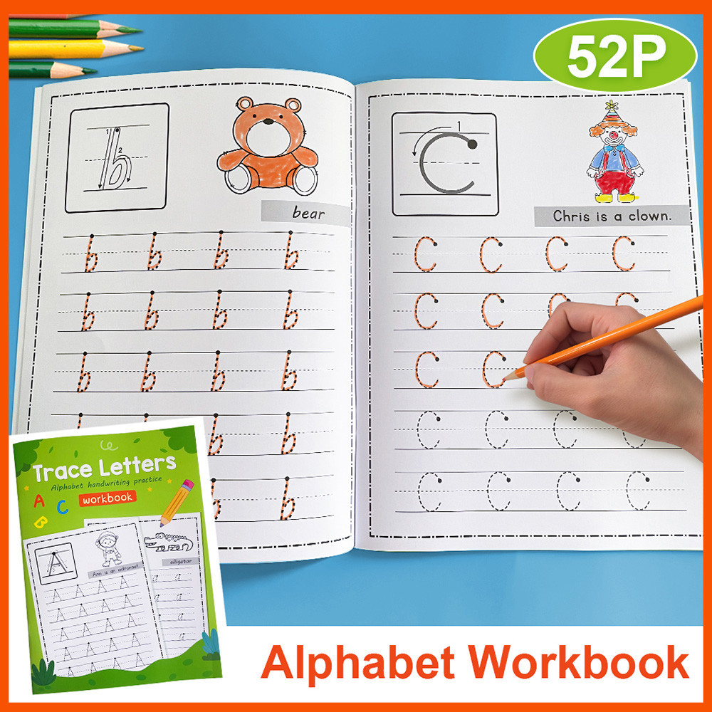 Trace Letters: Alphabet Handwriting Practice workbook for kids ...