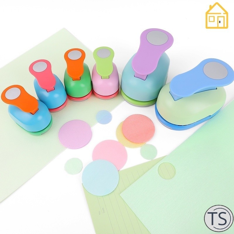 TS Round Shape Paper Cutter / 25/50mm Craft Hole Circle Punch Tool ...