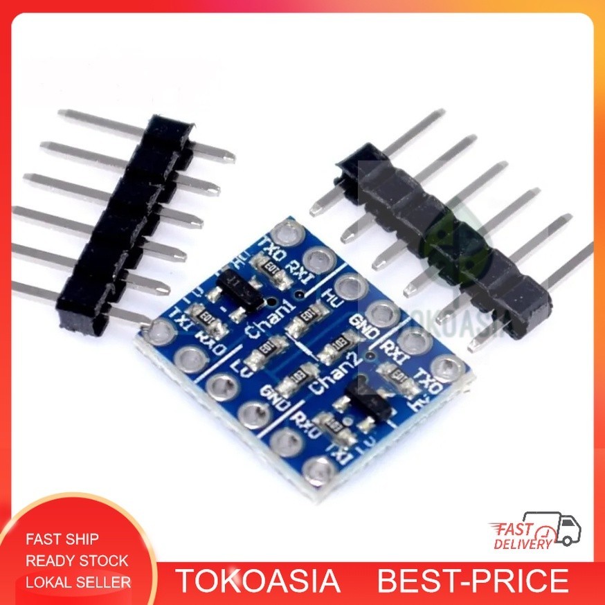 I2C Logic Level converter 5V/3.3V Bi-Directional (2 Channel) 2-Way IIC ...
