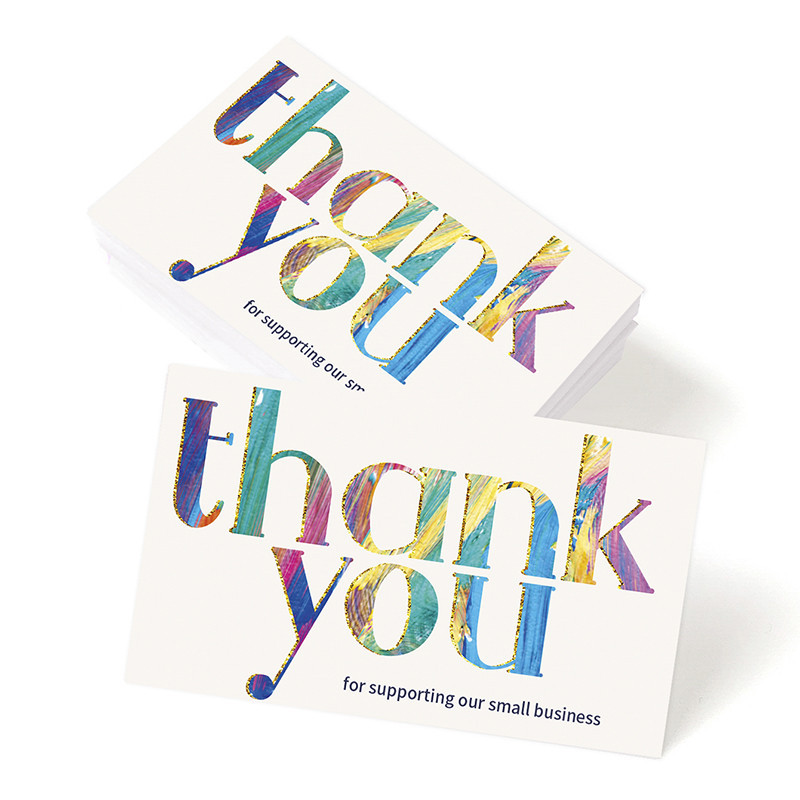 50pcs Thank You Cards For Supporting My Small Business Shopping ...