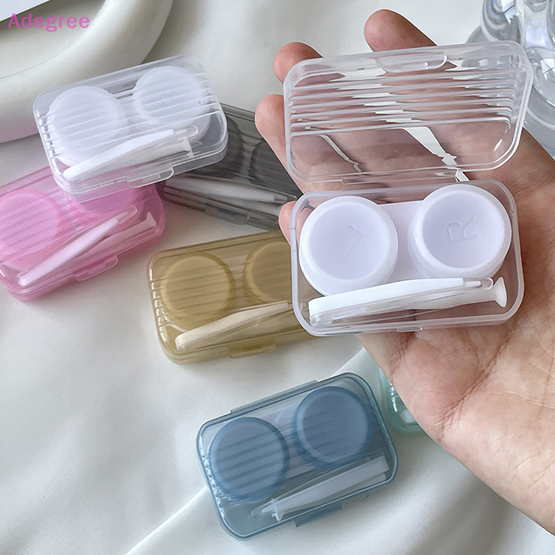 Adegree Contact Lens Box Prevent Leakage Transparent Lens Cover ...