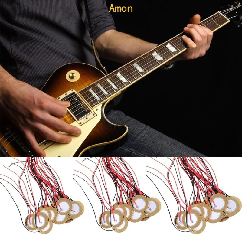 Amon Piezoelectric Pickup Sensor Contact Microphone Triggers Transducer Prewired Set | Shopee ...